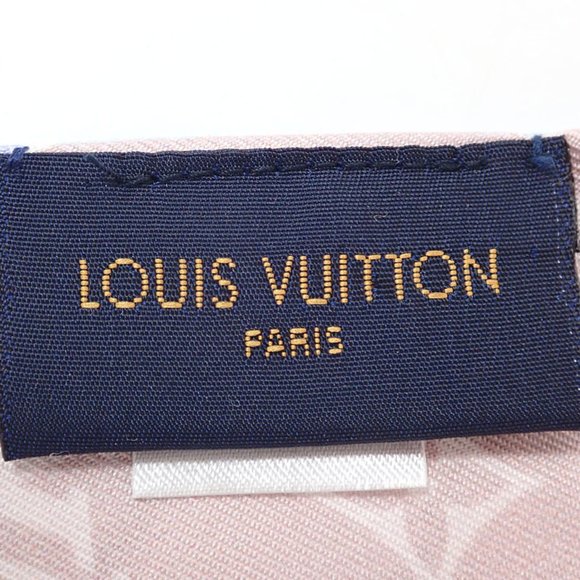 Louis Vuitton | Accessories | Louis Vuitton Scarf Bandeau Bb Lvme Womens Light Blue Pink Silk ...